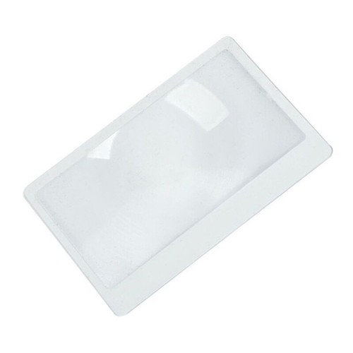 Credit Card Sized Magnifying Glass 3X Fresnel- Reading Magnifier Lens ...
