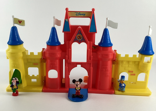 Walt Disney Castle Playset Mickey Mouse Donald Duck Goofy Figures Arco ...
