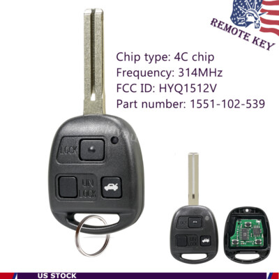 For Lexus ES300 GS300 GS400 GS430 IS300 LS400 Keyless Remote Car Entry ...