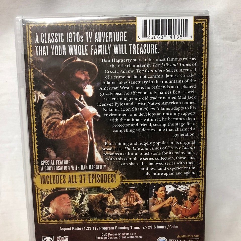 The Life and Times of Grizzly Adams: The Complete Series DVD Boxed Set ...