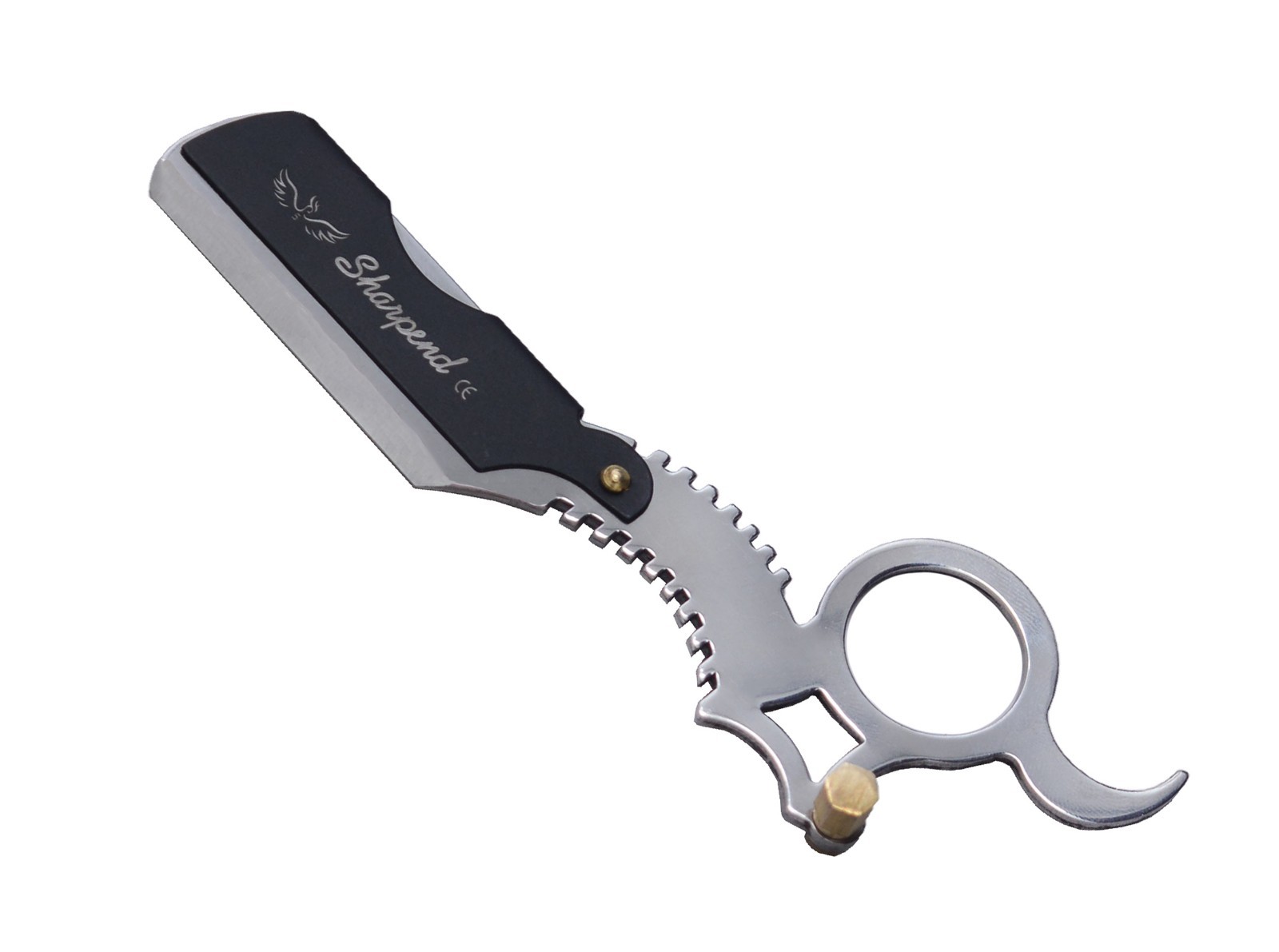 BARBER SALON STAINLESS STEEL SHAVING RAZOR BLADE STRAIGHT EDGE CUT ...