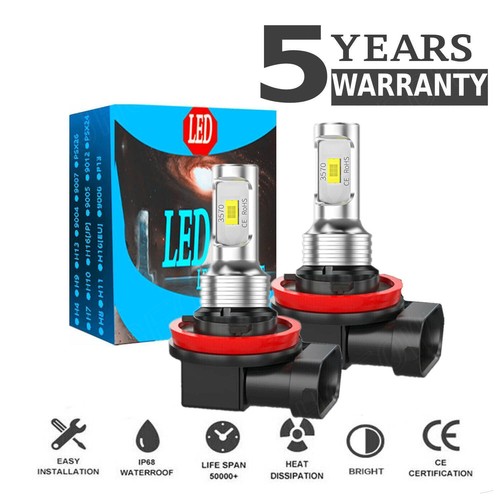 H11 H9 LED Headlight Super Bright Bulbs Conversion Kit HIGH/LOW Beam ...