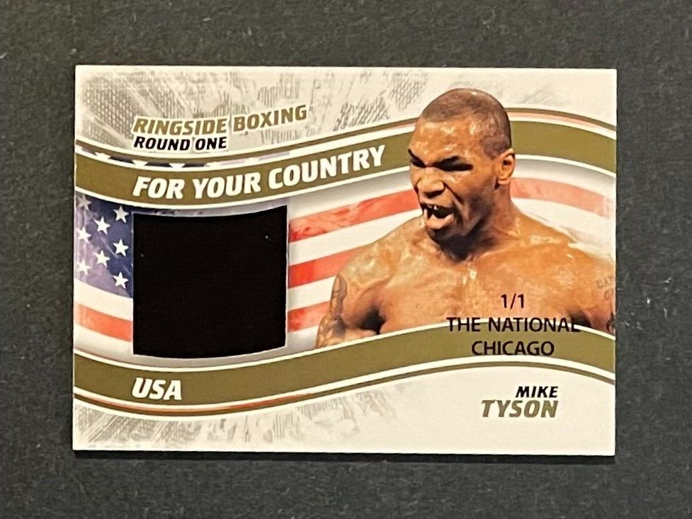 2010 Ringside Boxing Round 1 For Your Country Mike Tyson 1/1 Trunk ...