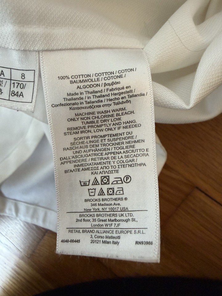 Brooks Brothers women new without tags white color non-iron cotton ...