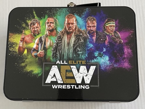 AEW Lunch Box year one. Features Chris Jericho, Omega, Moxley, Hangman ...