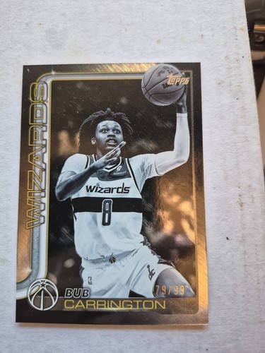 Bub Carrington Blackout 2025-26 Topps Parallel Black Friday SP /99 | eBay