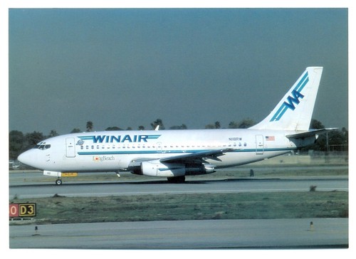 WINAIR US Airlines Postcard Boeing 737-200 | eBay