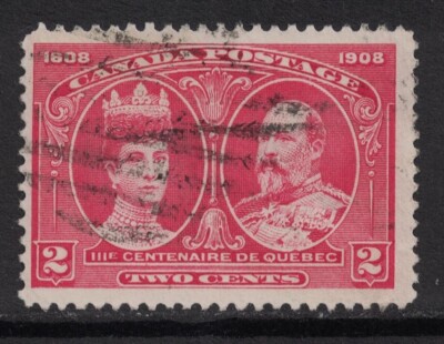 Canada : Scott 98- D'Occasion 2c King Edward & Queen Alexandra- Quebec ...