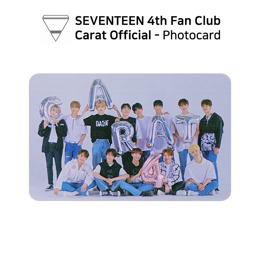 SEVENTEEN Fan Club Carat 4th term Goods Official Photocard KPOP | eBay