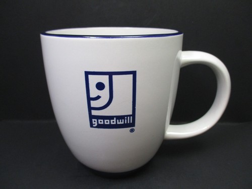 GOODWILL Thrift Stores Coffee Mug / Cup Employee Retail GW LOGO | eBay