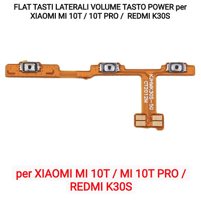 FLAT TASTI LATERALI VOLUME TASTO POWER per XIAOMI MI 10T / 10T PRO ...