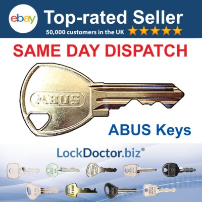 Replacement ABUS 65 Series (Keyed Alike) Padlock Keys | FREE SHIPPING ...