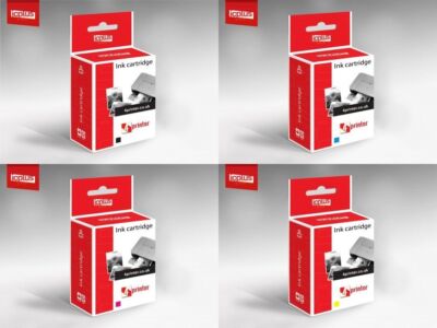 Compatible Set Of 4 Ink Cartridges For HP 10 /11 C4840AE C4836A C4837A ...