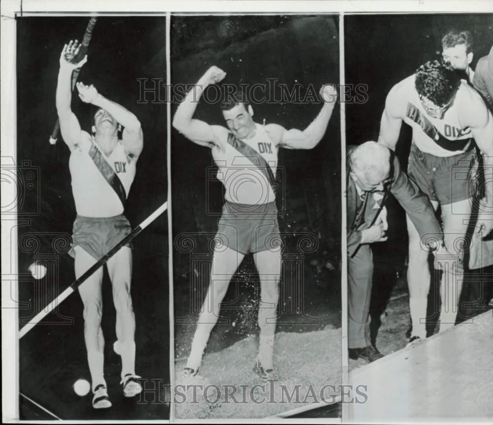 1959 Press Photo Don Bragg sets indoor pole vault record in ...