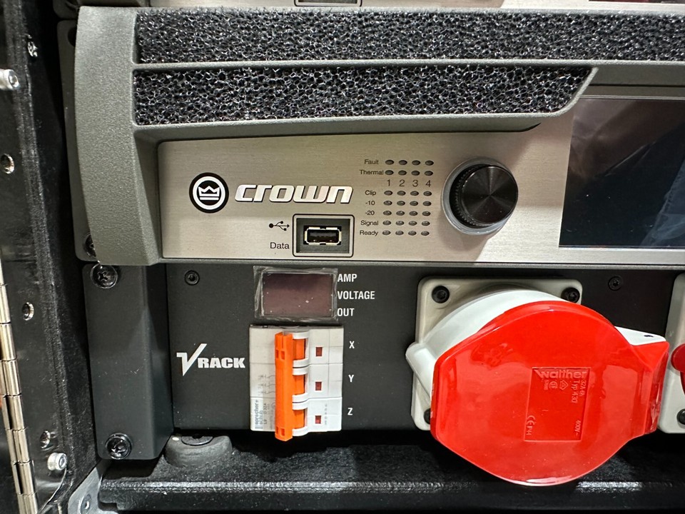 Crown Audio VRack Amplification Rack on Wheels with 4x3500HD (One)THS ...