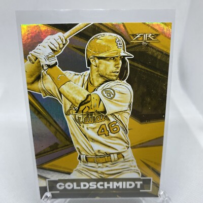 2021 Topps Fire Gold Minted Paul Goldschmidt St. Louis Cardinals #110 ...