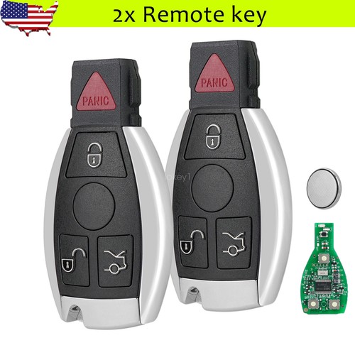 2 Remote Key Fob For 2000-2016 Mercedes Benz C300 S550 S600 ML350 GL450 ...