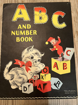 Vintage The Alphabet ABC & Number Book 1940 Samuel Lowe Company book | eBay
