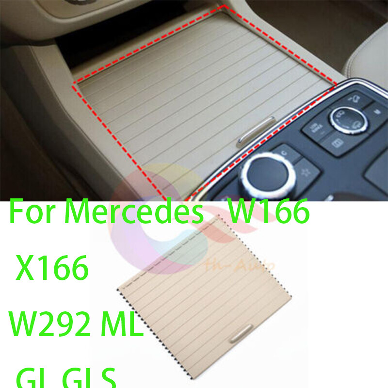Beige Central Console Roller Blind Cover For Mercedes W166 X166 W292 ML ...