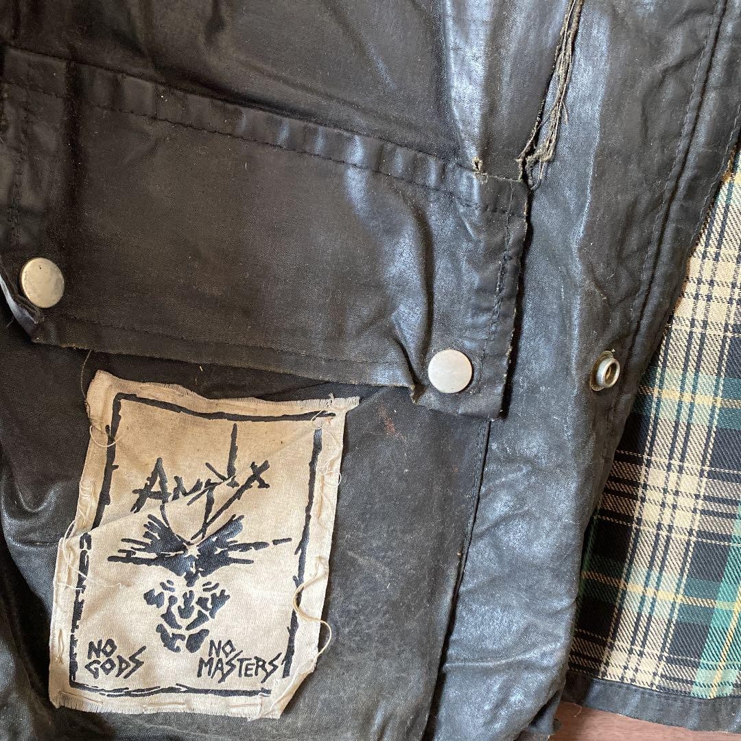 London Protector Wax Jacket Punk Crust Military Used - Gem