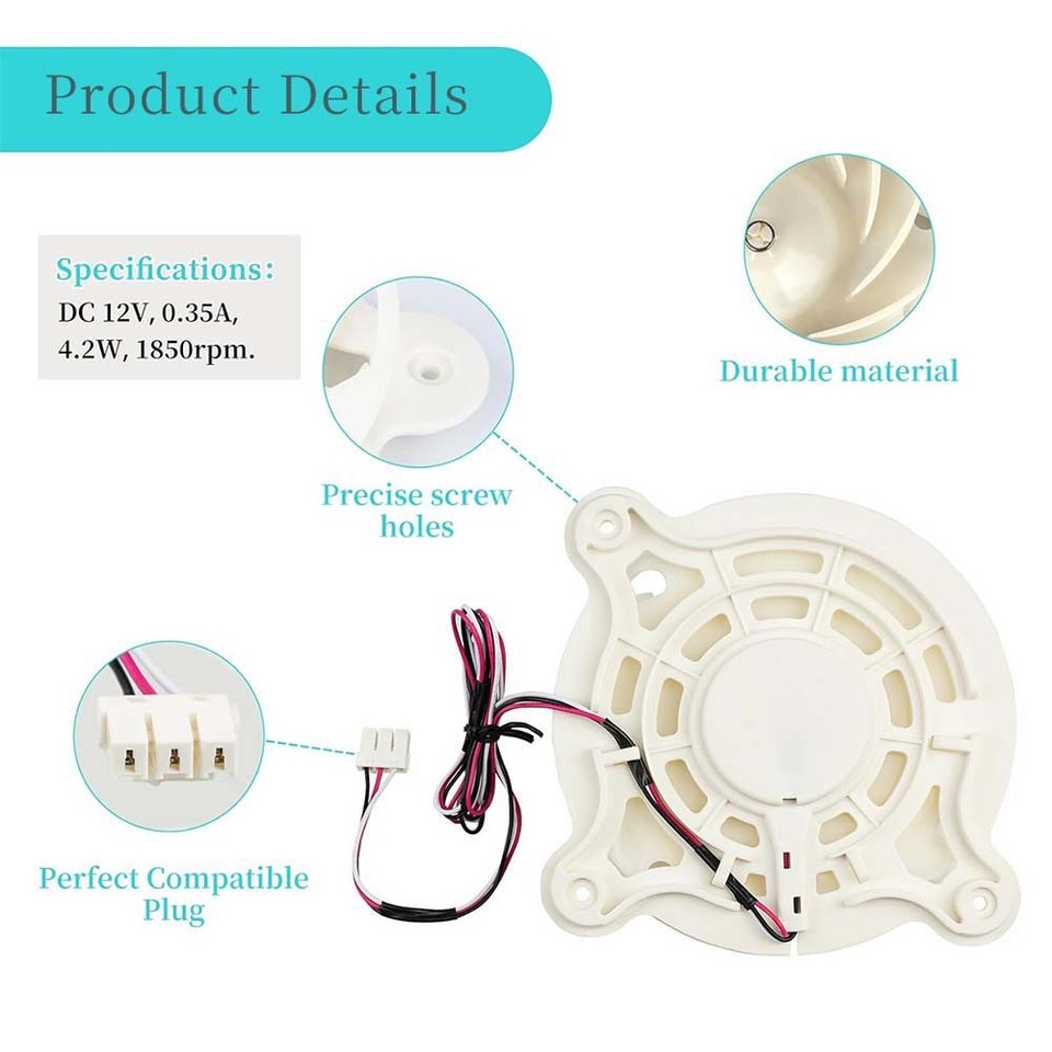 Upgrade DA31-00342A Refrigerator Evaporator Fan Motor Fit for Samsung ...