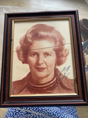 Margaret Thatcher Signed Photograph A4 Framed Autograph | eBay UK