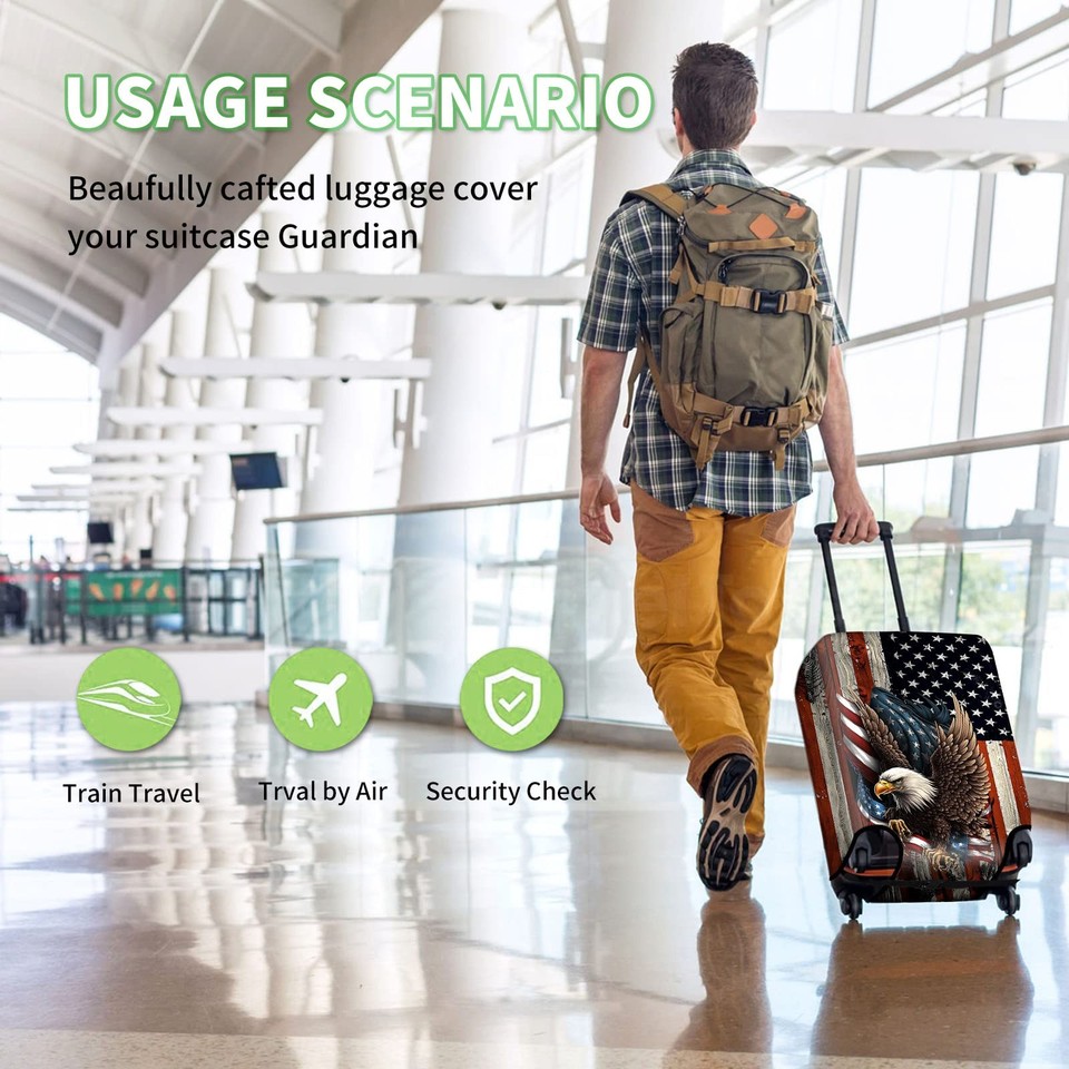 Luggage Covers for Suitcase TSA Approved,Elastic Washable Suitcase ...