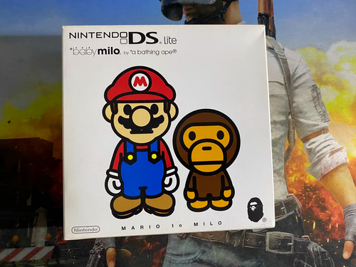 Nintendo DS. Lite Limited Edition APE Collaboration Gold - Excellent ...