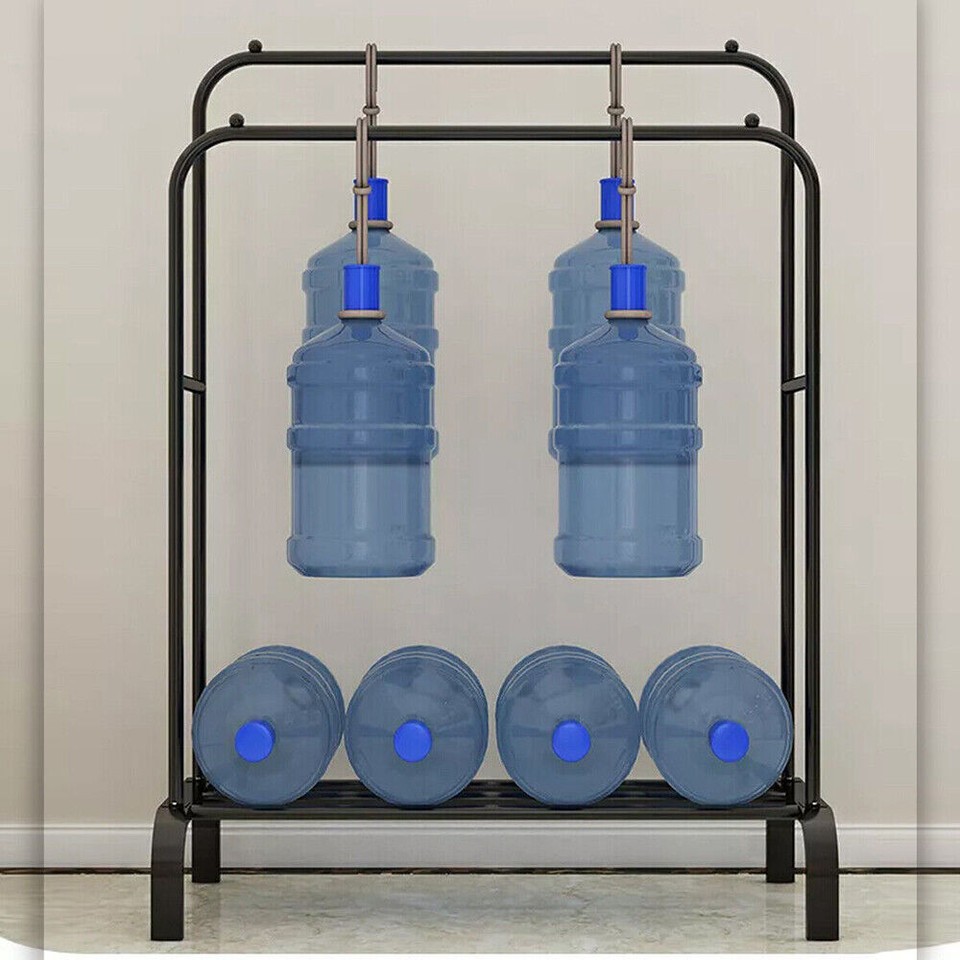 Heavy Duty Commercial Garment Rack 2 Bar Clothing Shelf Clothes Rack ...