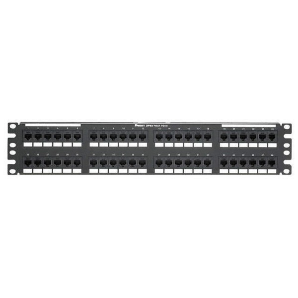 Panduit DP48688TGY Category 6 Rack Mount 48 Port 2 Rack Unit Punchdown ...