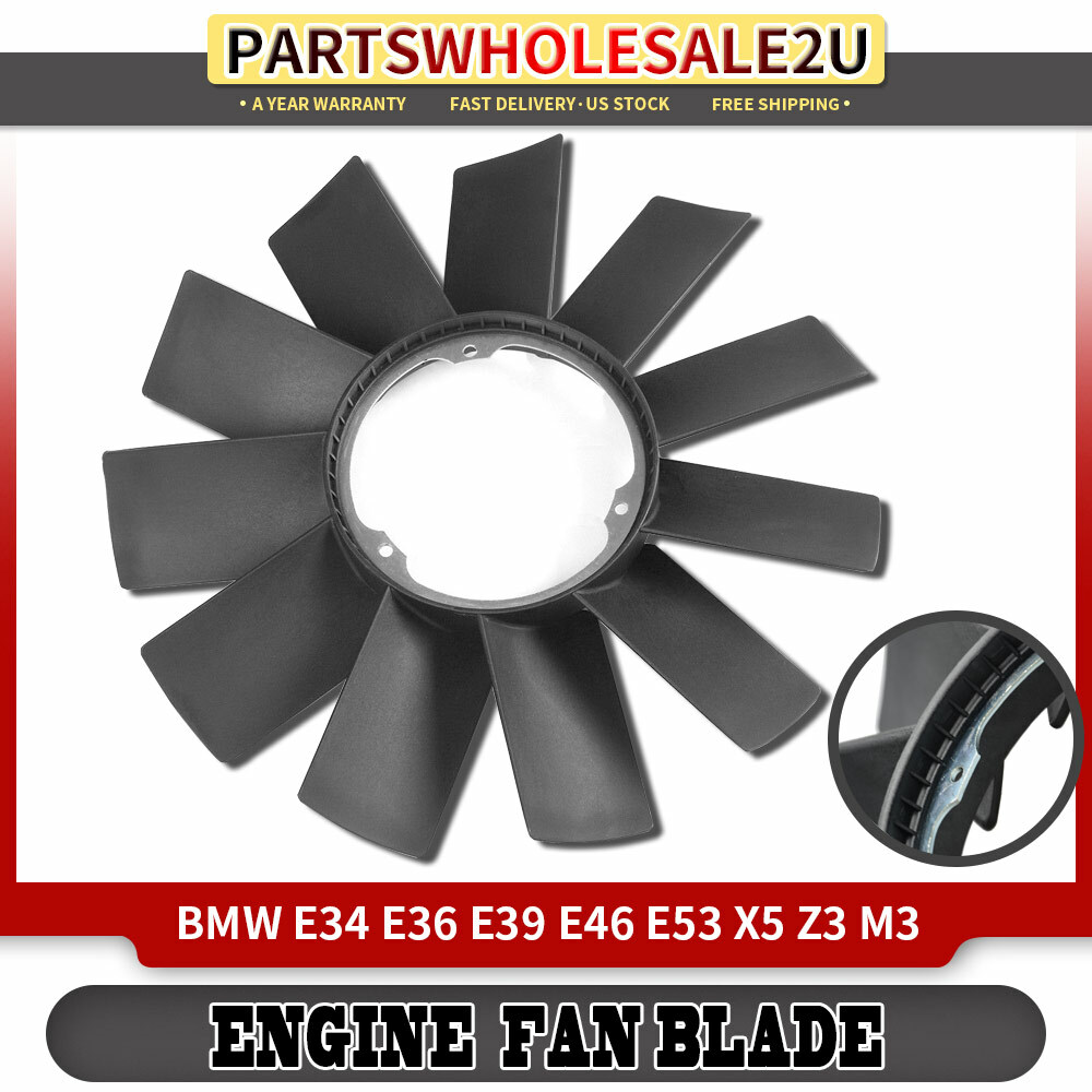 Radiator Cooling Fan Blade for BMW E46 323i E39 525i E36 E34 E53 X5 ...