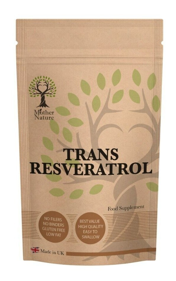 Resveratrol Powder 400mg Clean Natural Resveratrol Capsules UK Trans ...