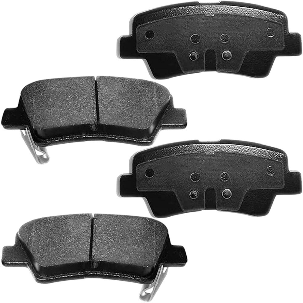 Front + Rear Ceramic Brake Pads w/Hardware For 2011-14 Sonata 2011-15 ...