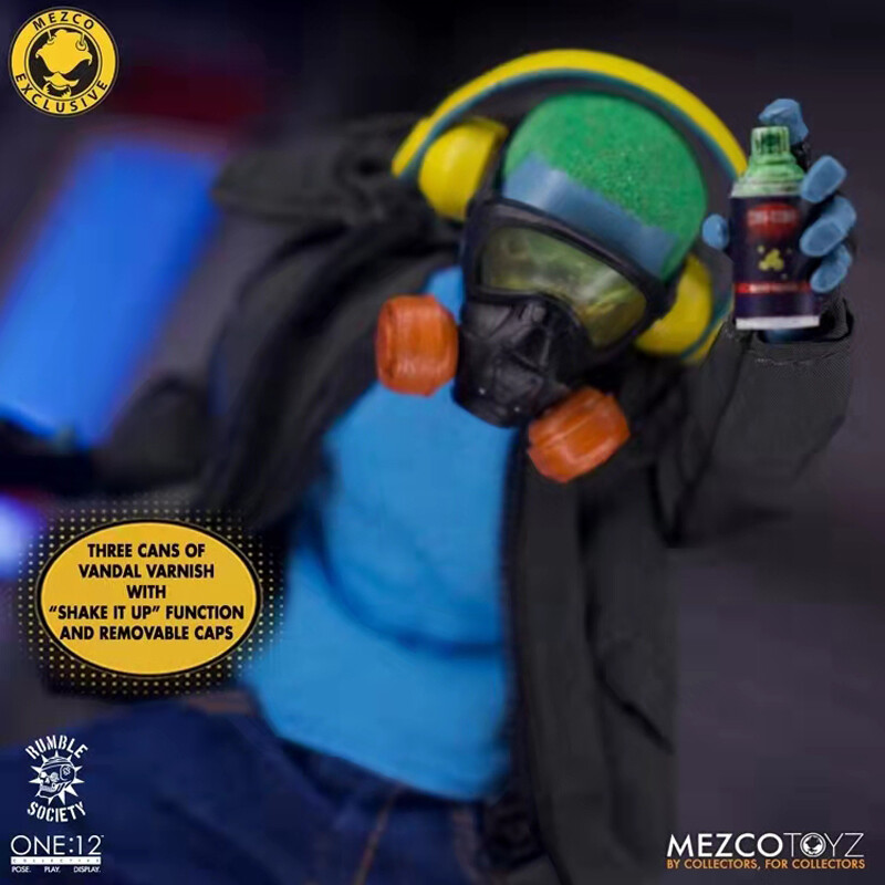 Mezco One:12 Collective Rumble Society Hoodz Vapor Action Figure IN ...