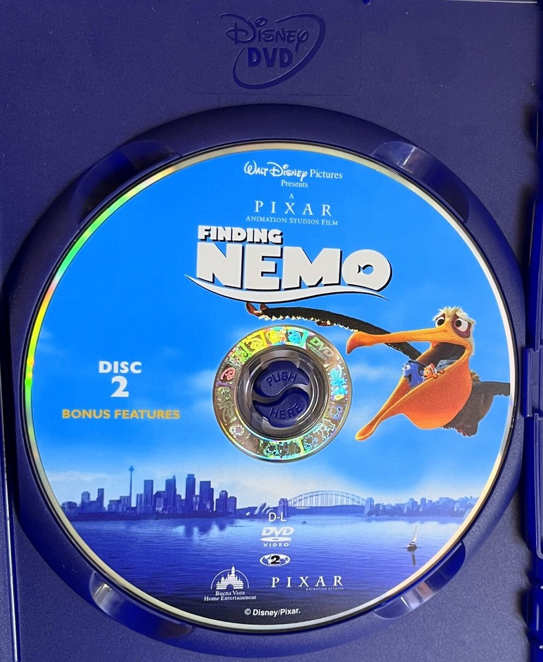 WALT DISNEY Pixar Finding Nemo (2 discs) DVD Hebrew Collector's Edition ...