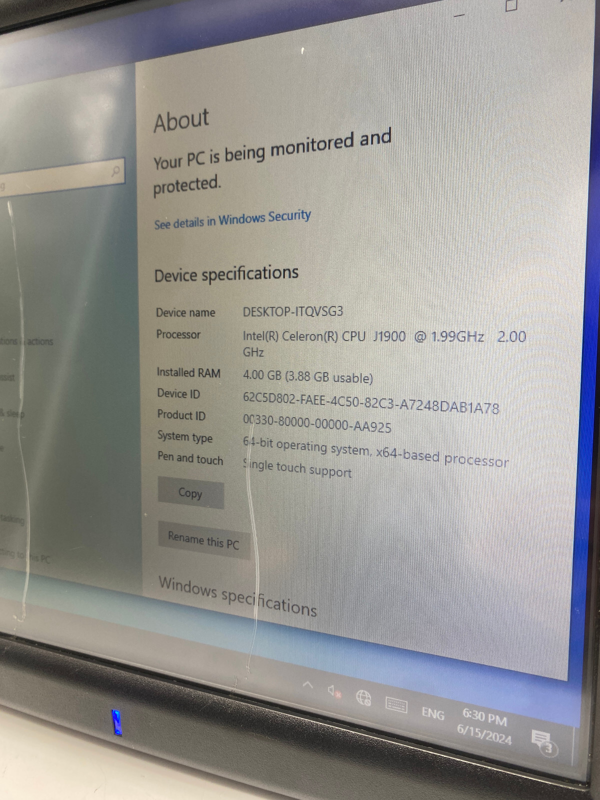 ParTech EverServ M5150-06 15" Touchscreen POS Terminal 120GB 4GB - Win ...