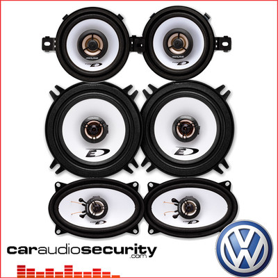 VW Golf Mk2 II 1983-1995 - Complete Coaxial Car Speakers Upgrade Kit | eBay