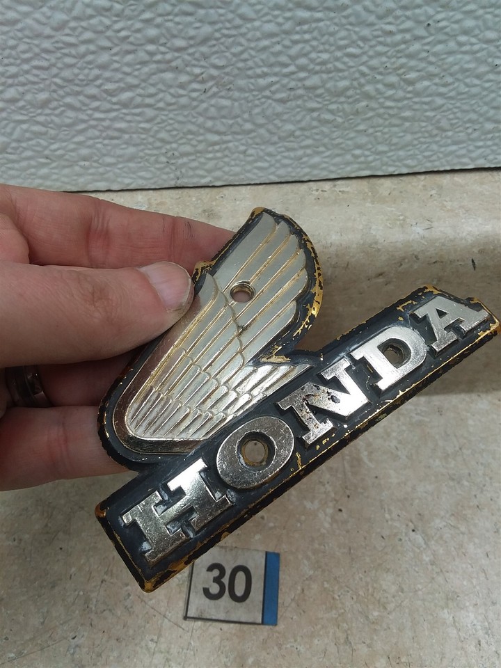 Honda CUSTOM CB650-C Left Gas Fuel Tank Emblem 1980 1981 1982 #30 ANX ...
