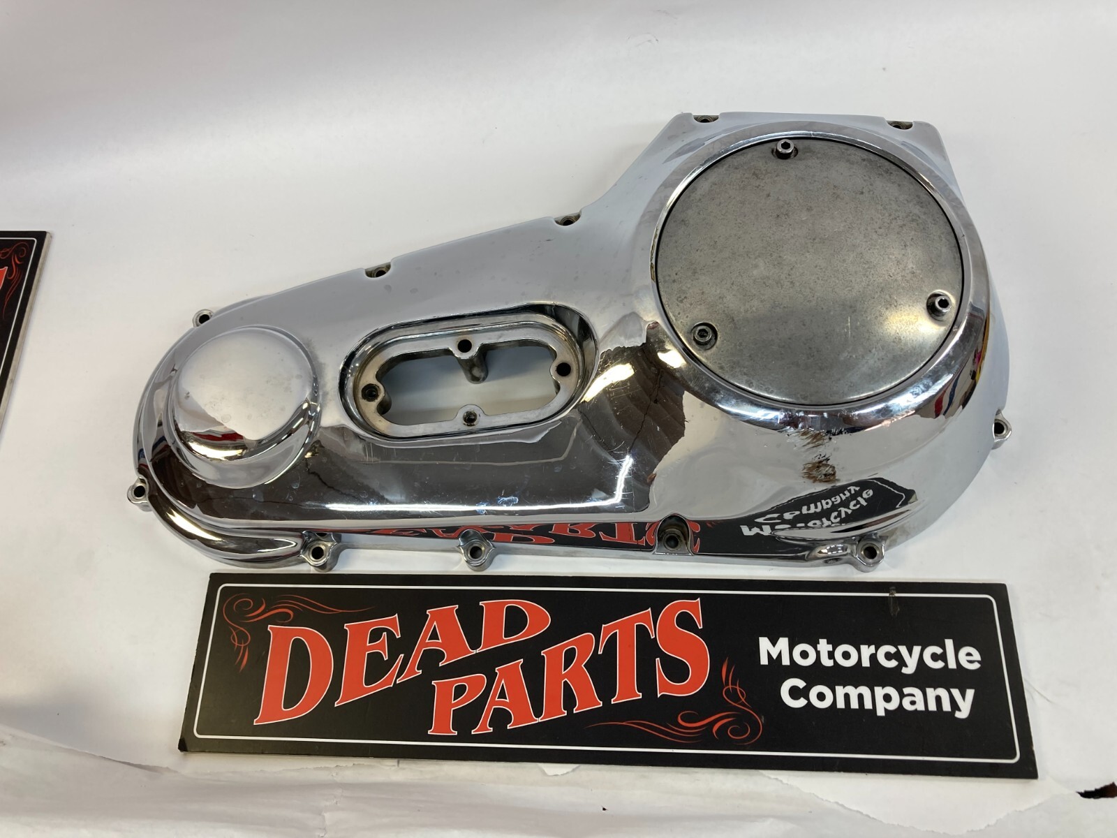 Harley 60506-95A Softail Dyna chrome outer primary cover | eBay