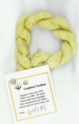 Silk Hand-Dyed Thread 30 Yd Conjoined Creations MD Citrus 641M Cross ...