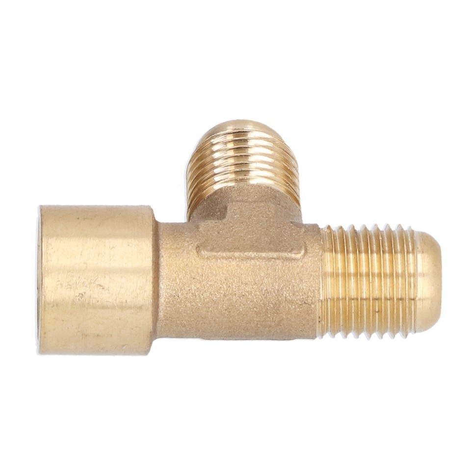 3‑Way Valve Adapter 1/4 Durable Sturdy Fine Processing Spiral Brass ...