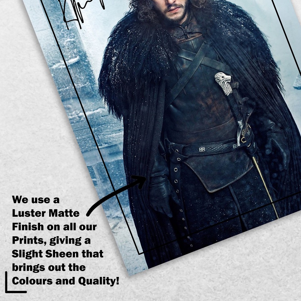 Kit Harington Signed Autograph Photo Print 8x6 Game of Thrones Jon Snow ...