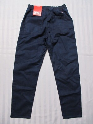 DIESEL JoggJeans Men's D-KROOLEY-NE Blue Denim Sweat Jean DIESEL JoggJeans Men's D-KROOLEY-NE Blue Denim Sweat Jean