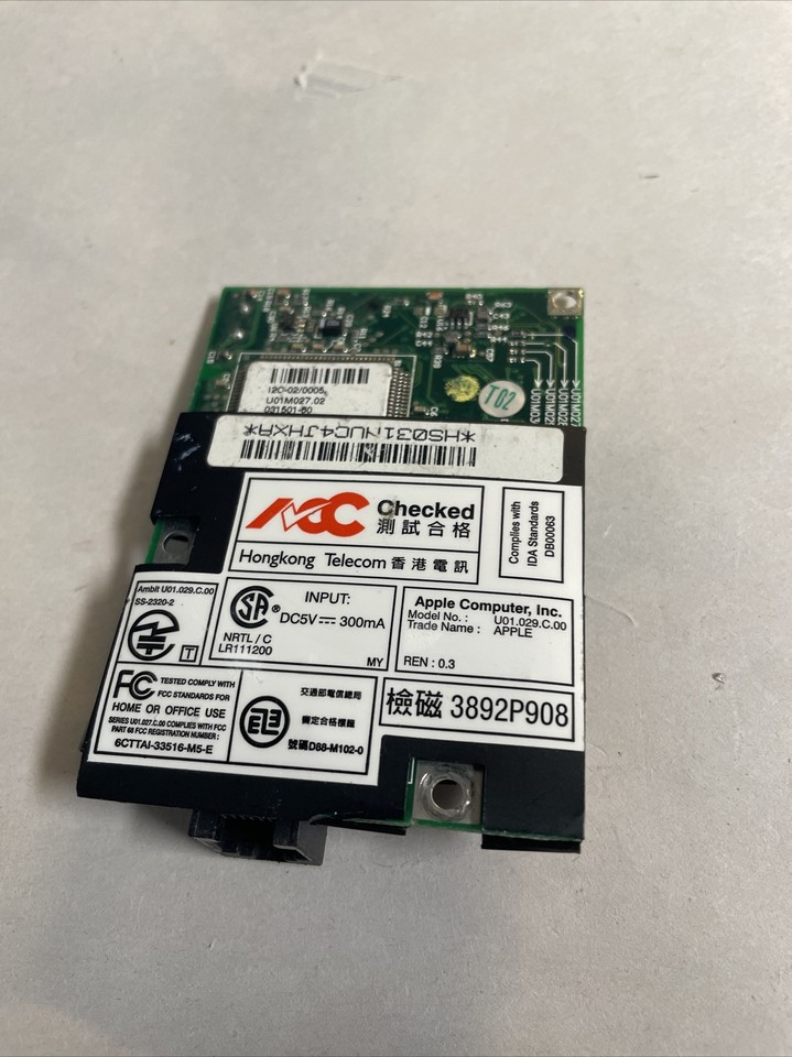 Apple U01.029.C.00 56k Modem Board @CPU25 | eBay