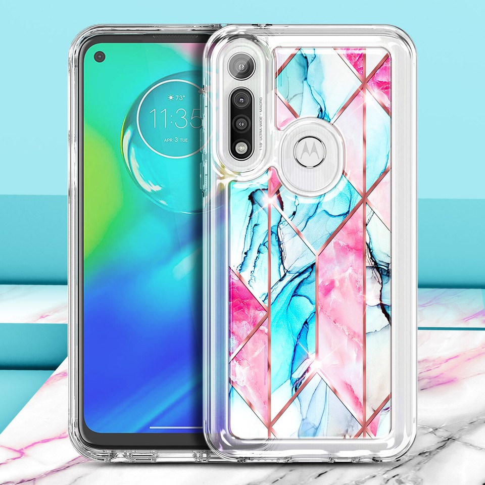 For Motorola Moto G Power 2020 Case Luxury Marble Phone Cover w ...