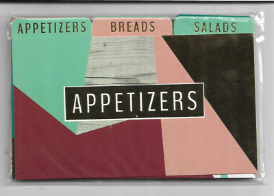 Recipe Box Inserts (9 inserts & 10 note cards) by Design Group | eBay