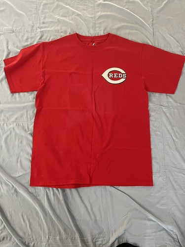 Men's Cincinnati Reds T-Shirt Majestic Chapman #54 Red Size L | eBay
