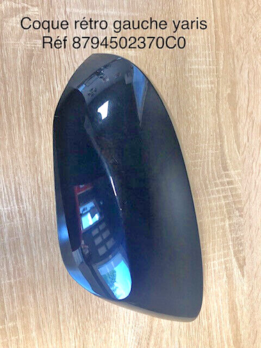 Coque retro gauche sur Yaris 2020 noir brillant 8794502370CO | eBay