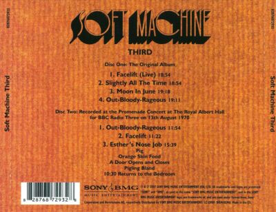 SOFT MACHINE - THIRD [REMASTERED/BONUS CD] [REMASTER] NEW CD 828768729328| eBay