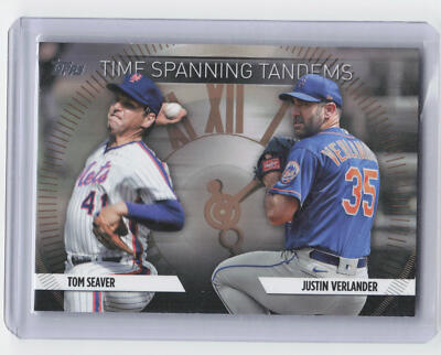 2023 Topps Update #TS-17 Verlander Tom Seaver Time Spanning Tandems ...